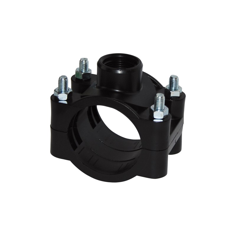 Collier de prise en charge polypropylène pour tube polyéthylène et PVC