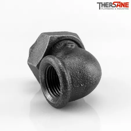 Raccord fileté Coude union femelle à joint conique fonte malléable ...