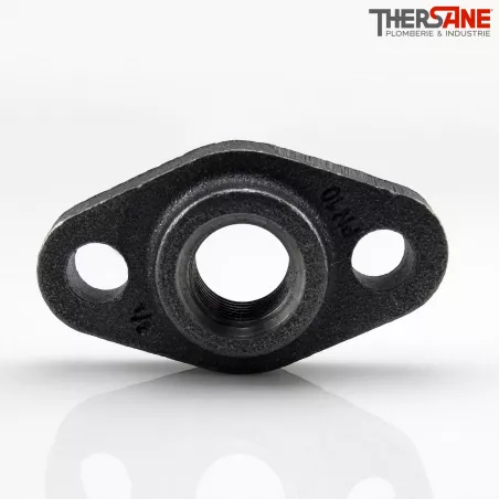 Bride fonte noir ovale avec trous fonte malléable Diamètre (en pouce) 1 ...