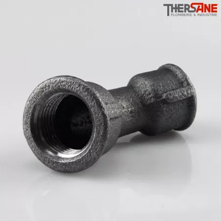 Raccord fonte malléable noir fileté Courbe 45° femelle Diamètre (en ...
