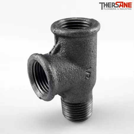 Raccord fileté Té femelle avec une sortie Mâle fonte malléable Diamètre ...