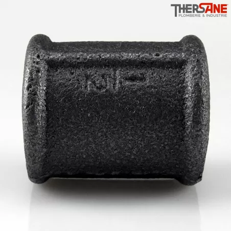 Raccord fonte malléable noir manchon femelle filetage droite/droite ...