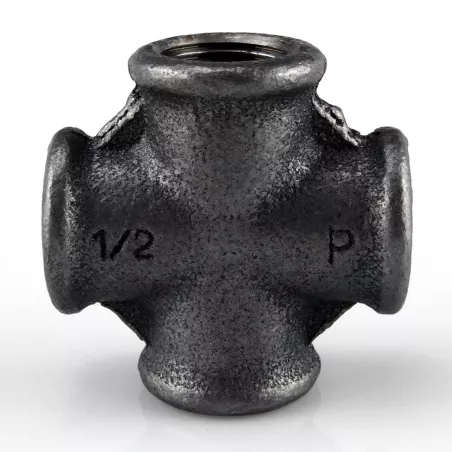 Raccord fileté Croix femelle fonte malléable Diamètre (en pouce) 1/4 ...