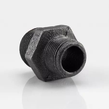 Raccord fonte malléable noir mamelon réduits mâle fonte malléable Z ...