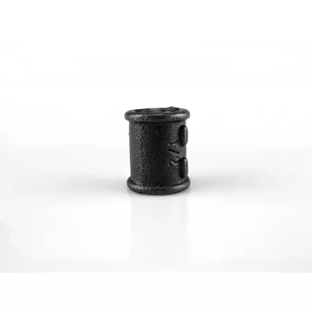 Raccord fonte malléable noir manchon femelle filetage droite/gauche ...