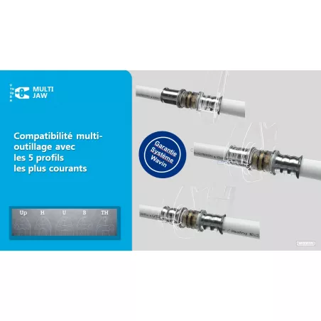 Platine Robifix WAVIN Tigris M5 Raccords à sertir 150mm 16 x 1/2"