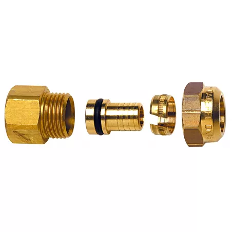 Raccord C+ standard type 834/840 femelle à bague PTFE laiton pour tube ...