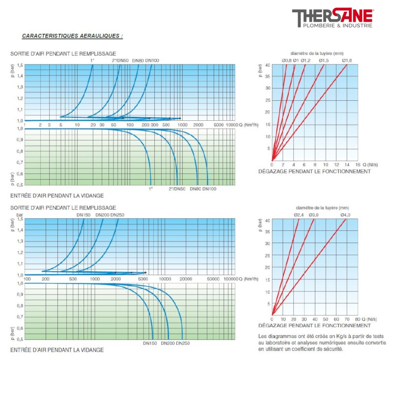 Ventouse triple fonction fonte avec protection anti-belier CSA FOX RFP